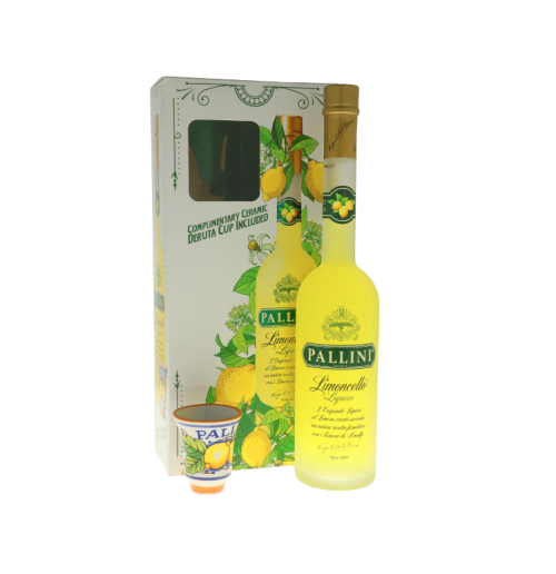 Pallini Limoncello with Glass in Gift box 500ml - Australian Liquor ...